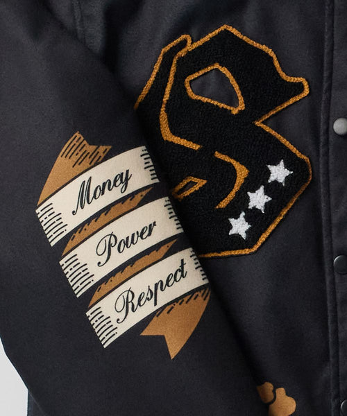 Reason - Scarface Varsity Jacket - Black/White– Sixteen Bars